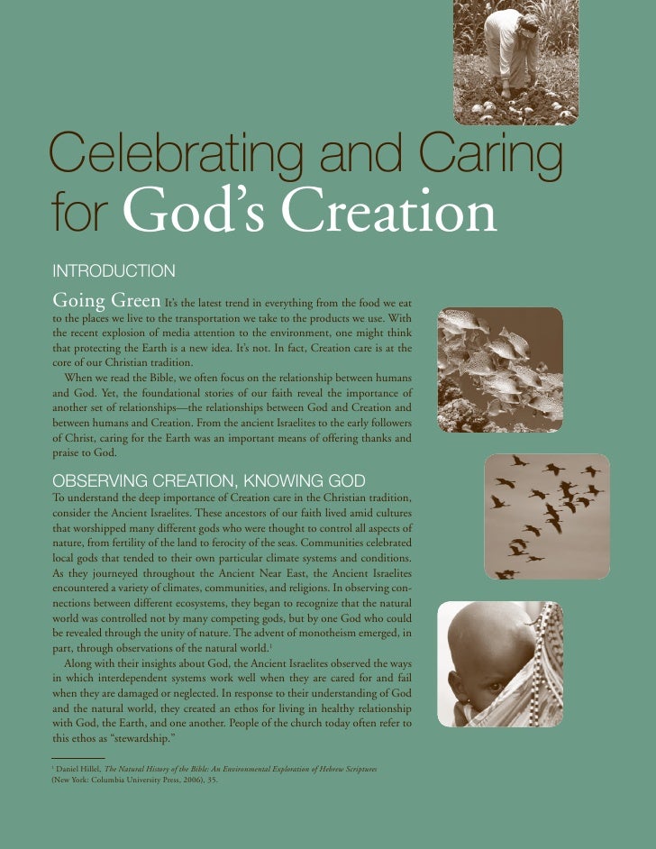 Celebrating and Caring for God's Creation