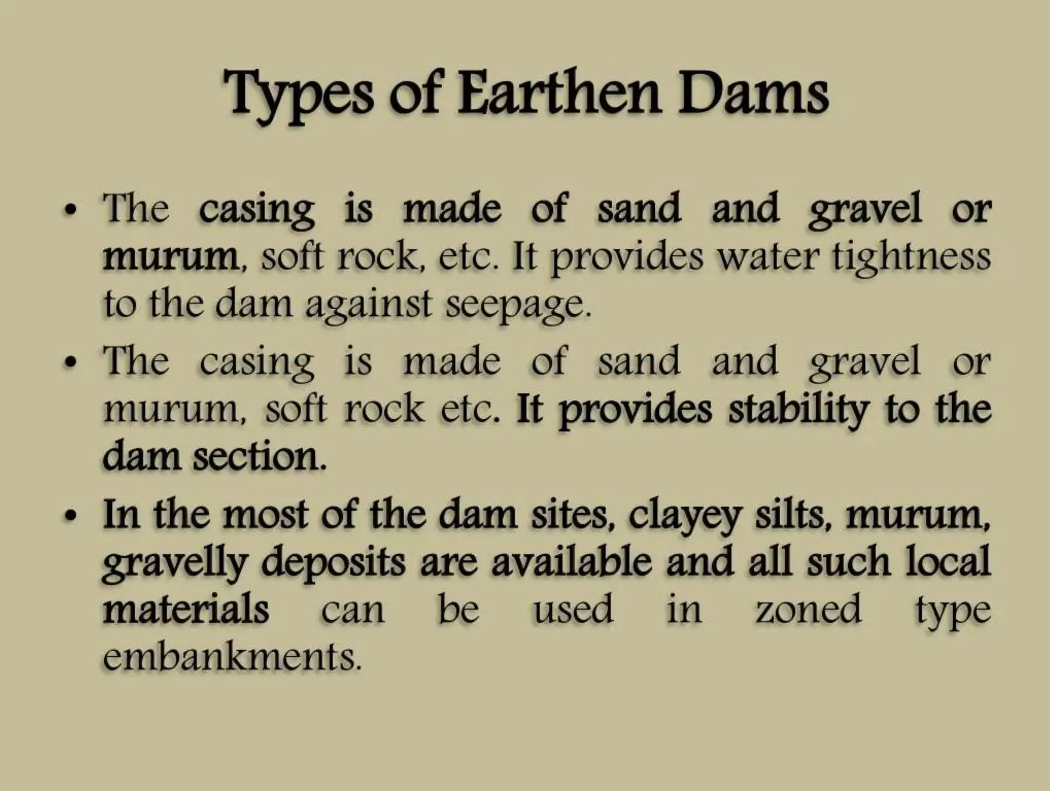 Types of Dam: EARTHEN DAM, Design criteria | PPTX | Civil Engineering ...
