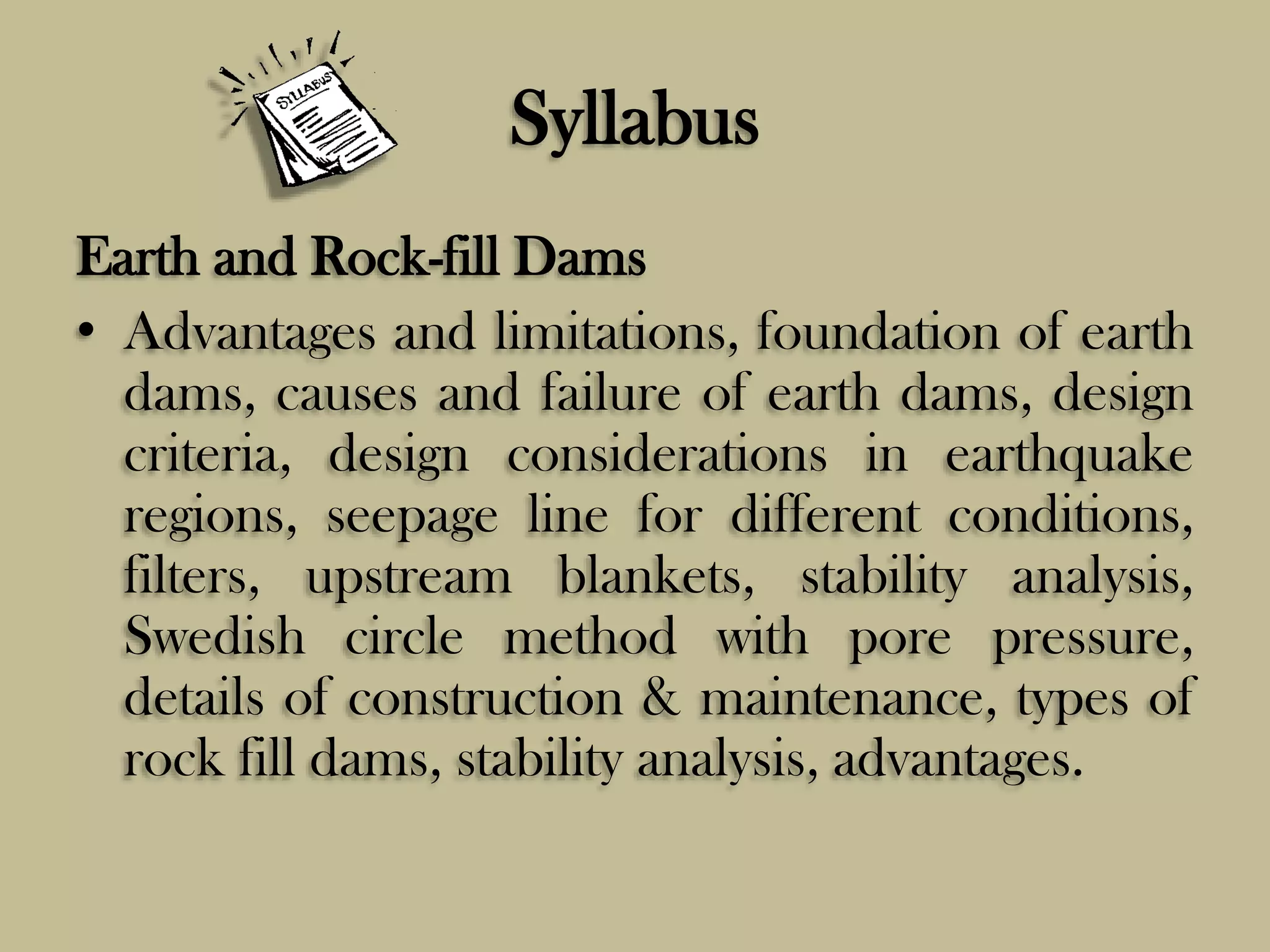 Earthen Dams | PPTX