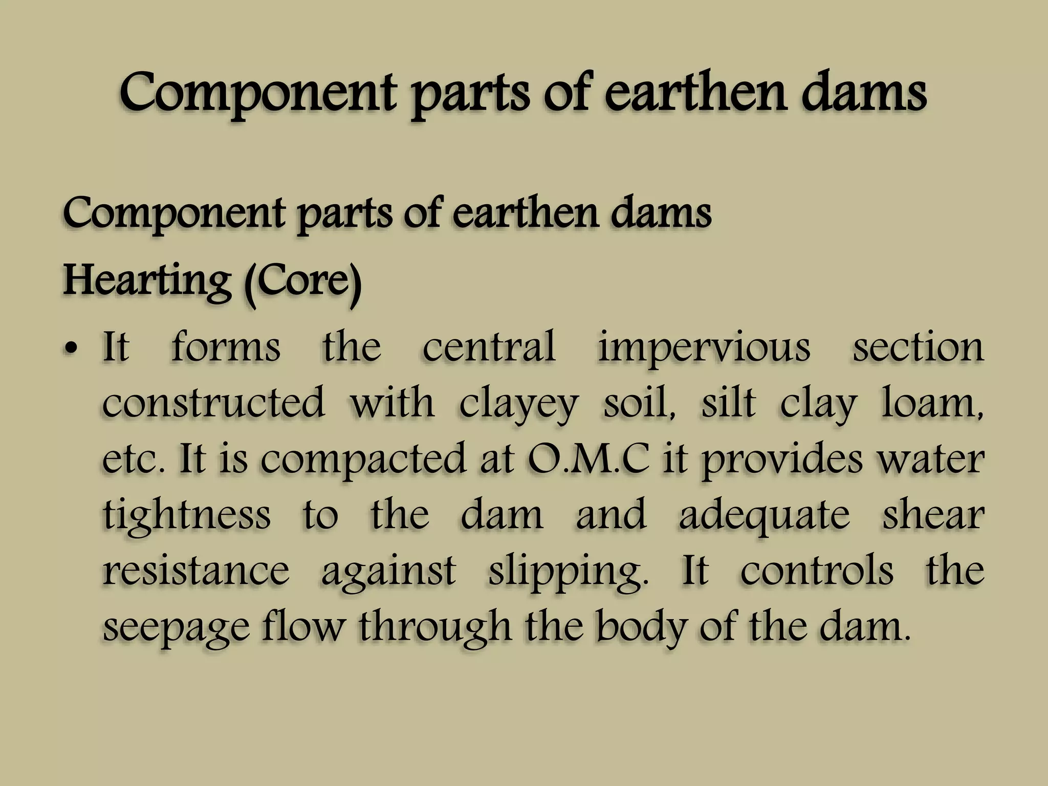 Earthen Dams | PPTX