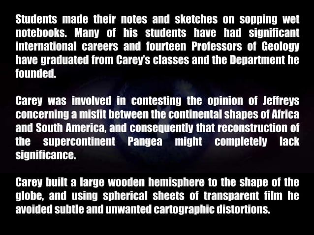 EARTH EXPANSION TECTONICS (PART 2) - SAMUEL WARREN CAREY | PPS