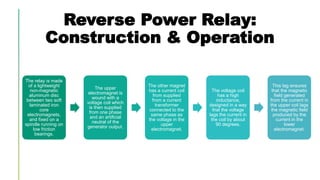 Earth Faults and Reverse Power in Transmission Lines | PPTX