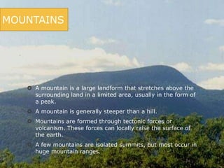 Earthforms | PPTX | Landscaping | Home & Garden