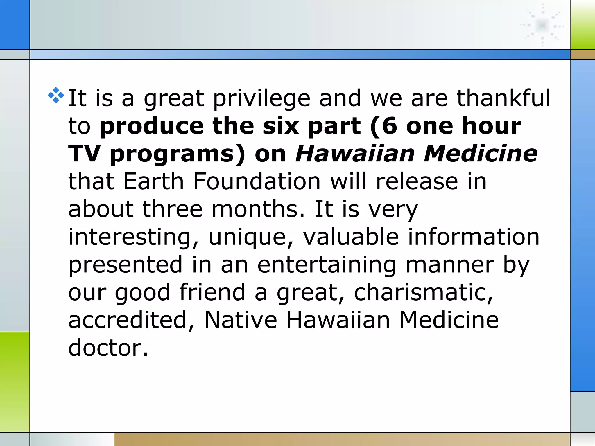 Earth foundation corey ryder | PPT