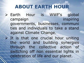 Earth hour | PPTX