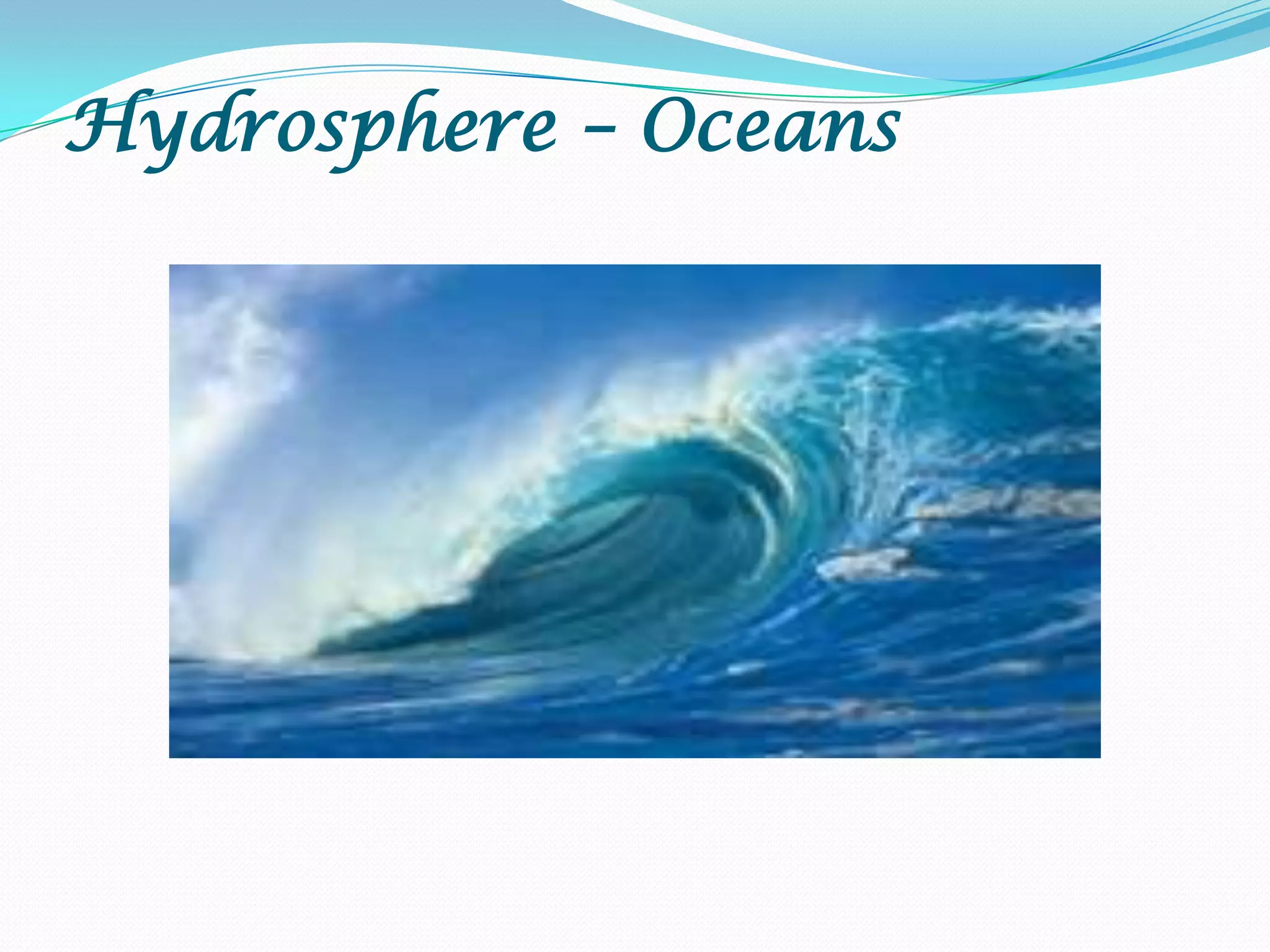 Earth hydrospher and water pollution | PPT