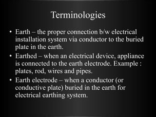 Earthing | PPTX
