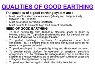 Earthing presentation pipe and plate.ppt
