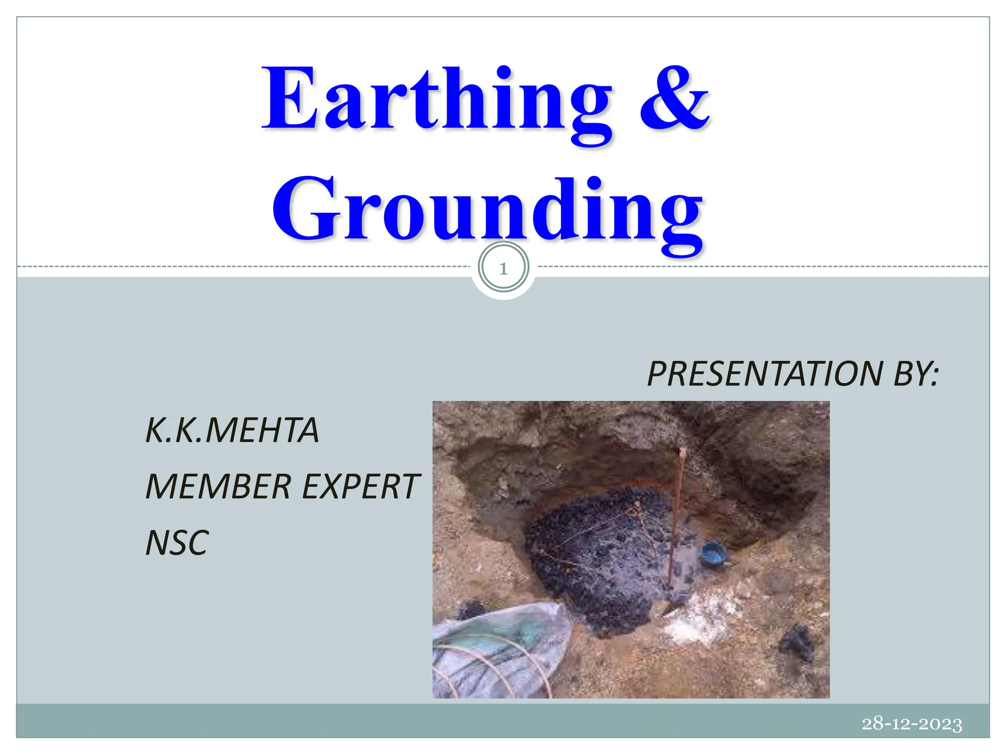 earthing -earthing req. relevent codes (1).ppt