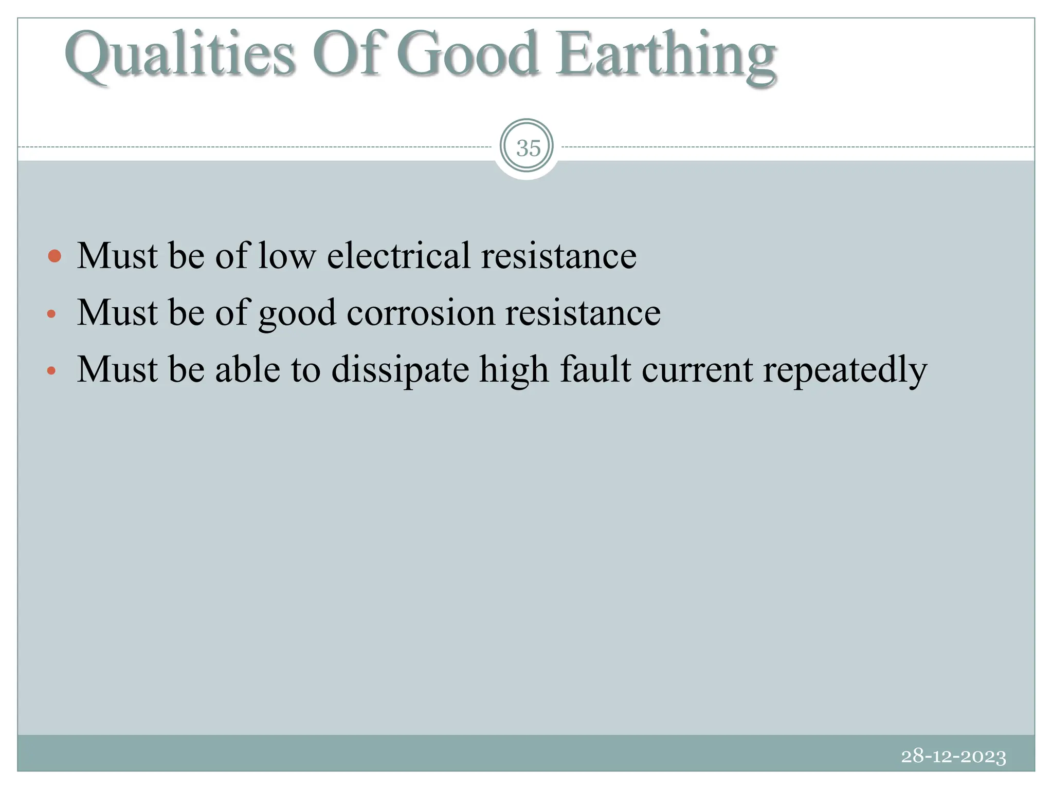earthing -earthing req. relevent codes (1).ppt