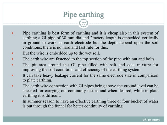 earthing -earthing req. relevent codes (1).ppt