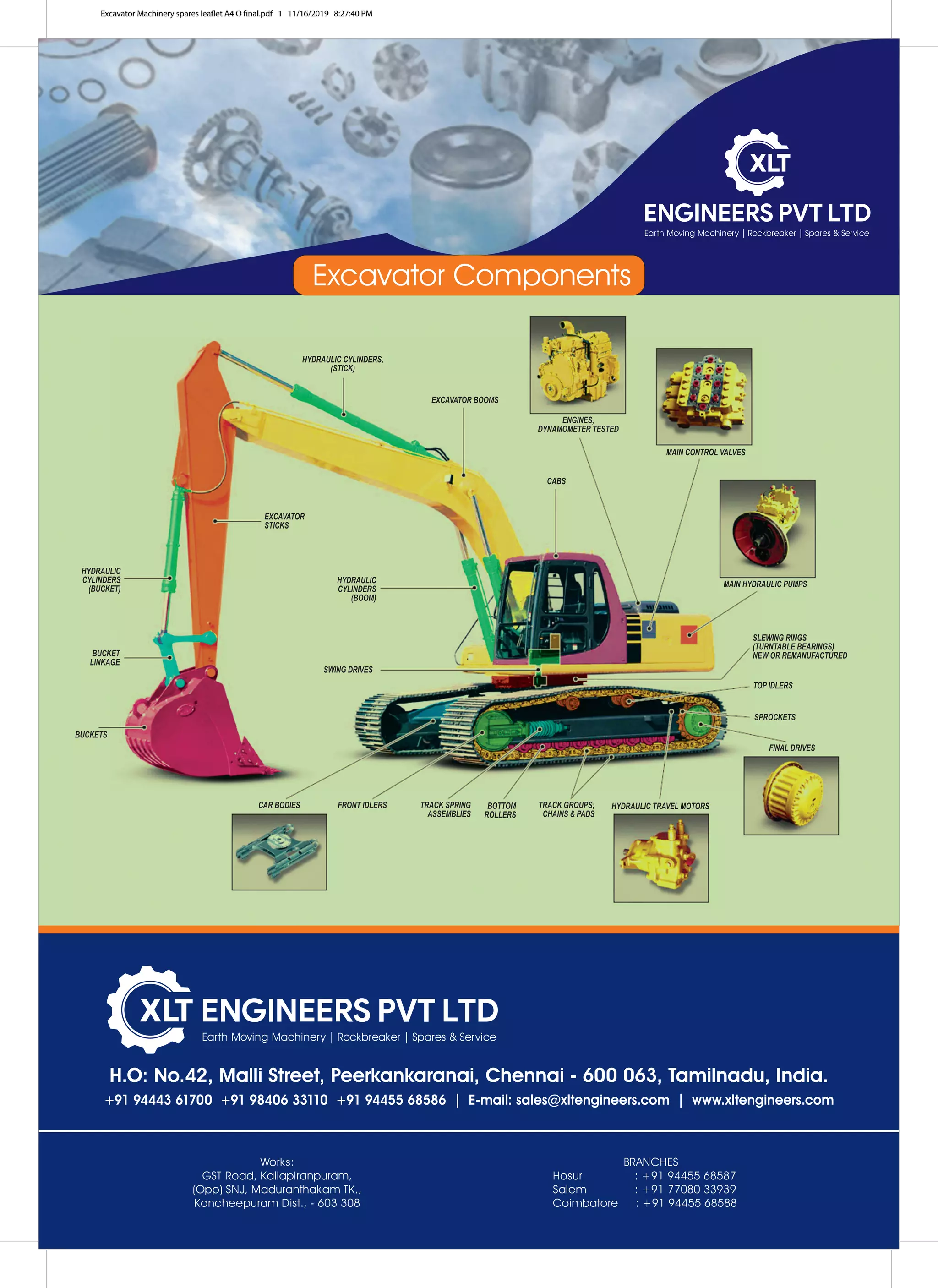 Earthing Moving Undercarriage Spares Available | PDF | Mechanical and ...