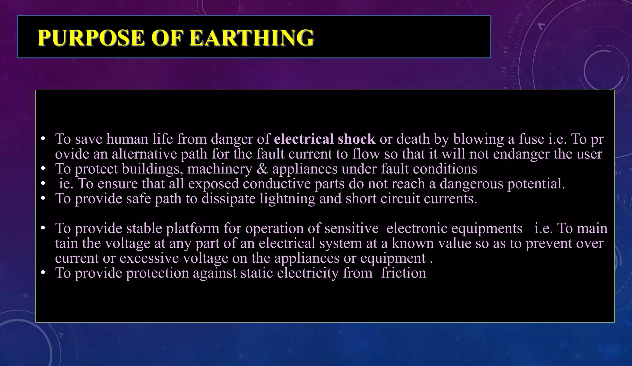Earthing and grounding | PPTX