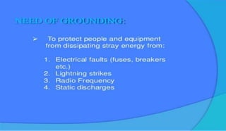Earthing and grounding | PPTX