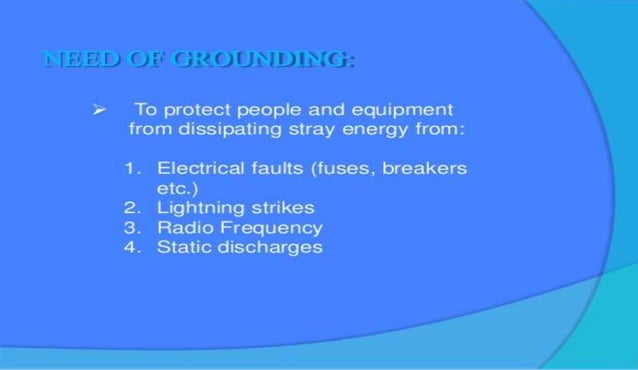 Earthing and grounding | PPTX