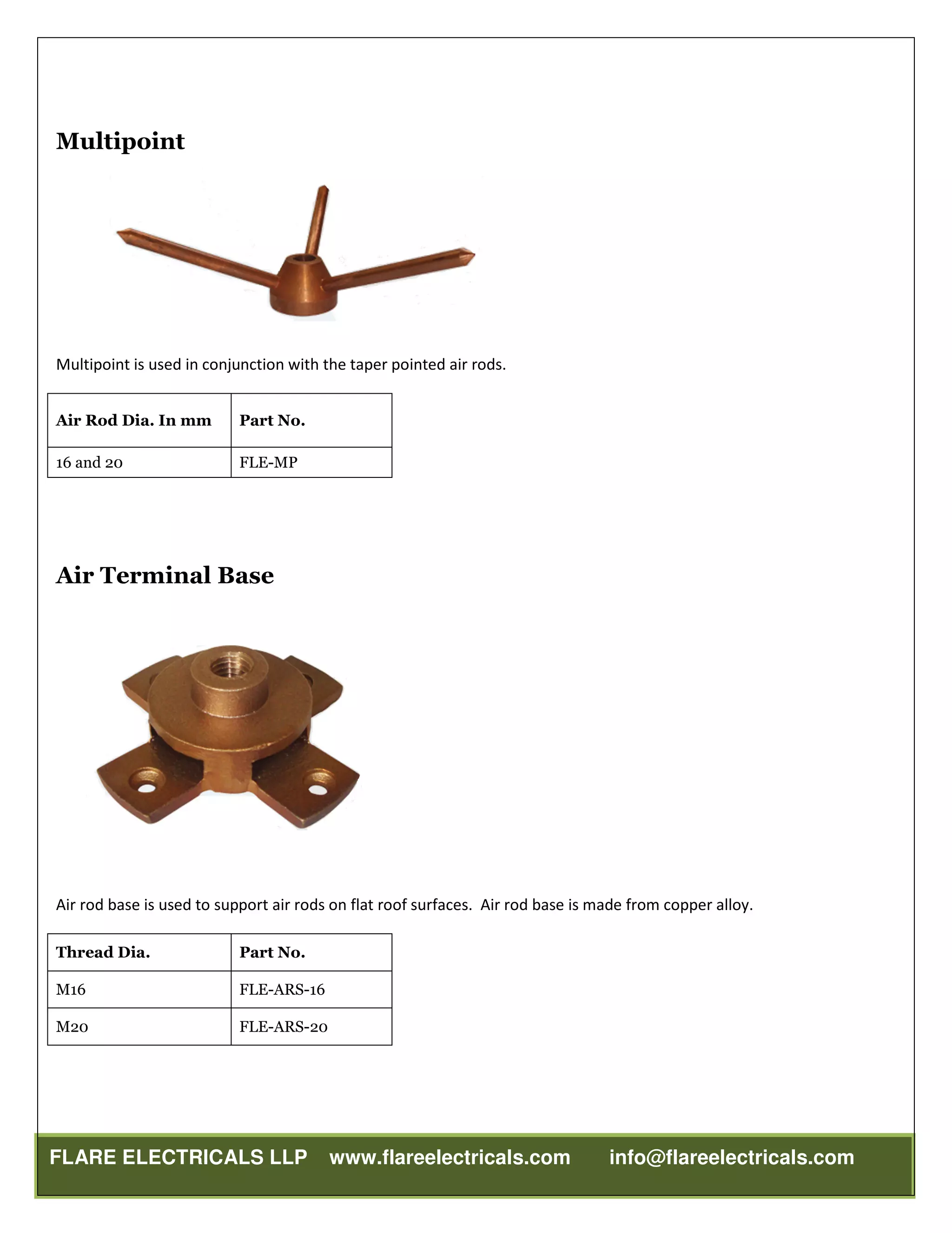 Earthing and Lightning Protection Accessories | PDF