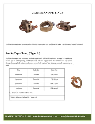 Earthing and Lightning Protection Accessories | PDF