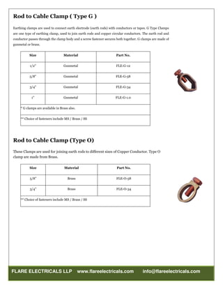 Earthing and Lightning Protection Accessories | PDF