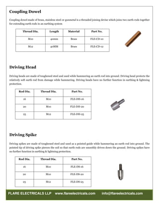 Earthing and Lightning Protection Accessories | PDF