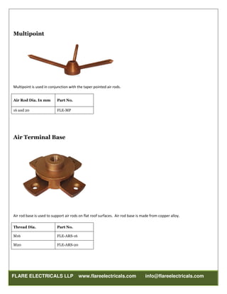 Earthing and Lightning Protection Accessories | PDF