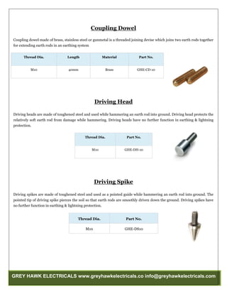 Earthing and lightning Protection Accessories | PDF