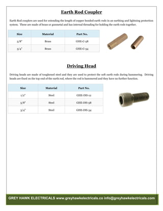 Earthing and lightning Protection Accessories | PDF
