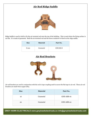Earthing and lightning Protection Accessories | PDF