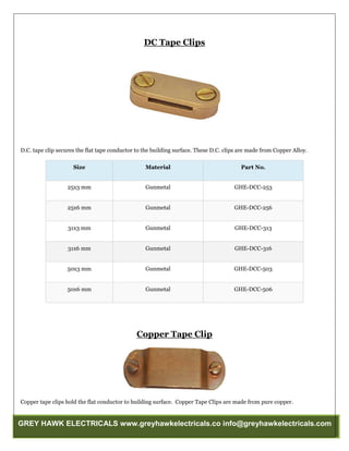 Earthing and lightning Protection Accessories | PDF