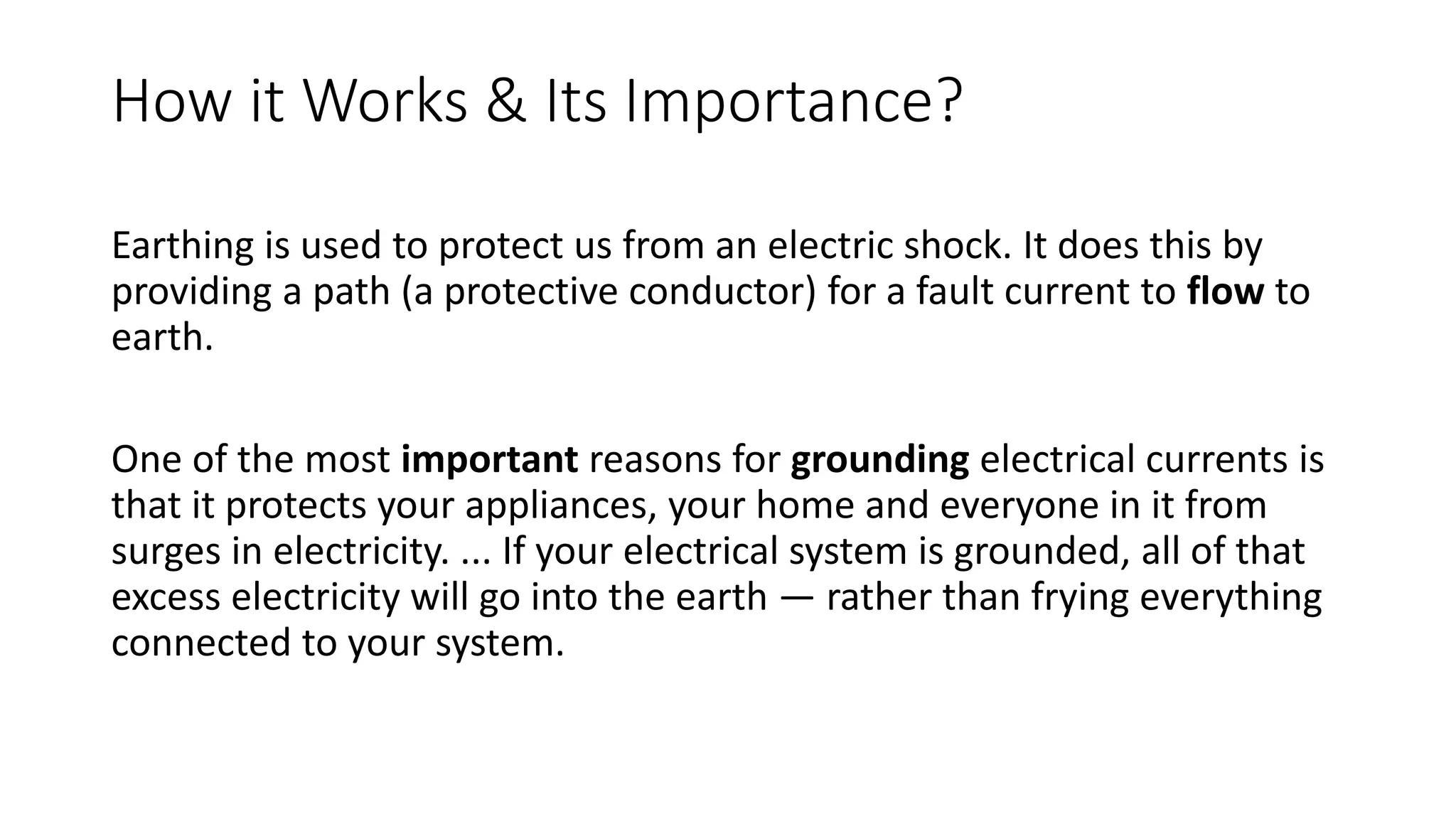 Earthing & grounding difference | PPTX