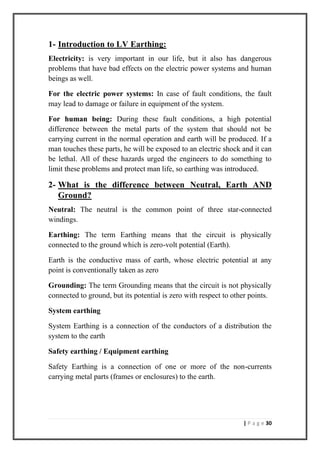 Earthing in electrical power systems | PDF