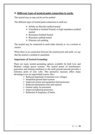 Earthing in electrical power systems | PDF