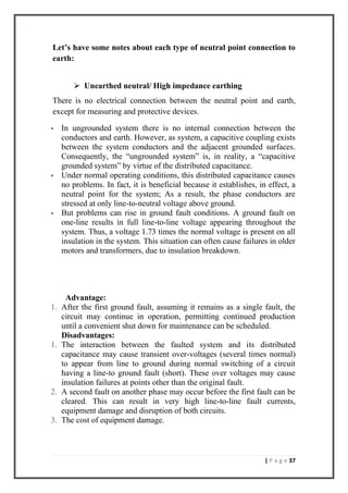 Earthing in electrical power systems | PDF
