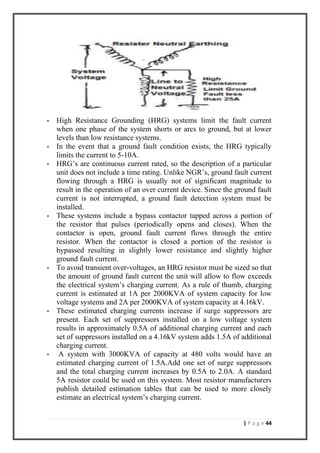 Earthing in electrical power systems | PDF