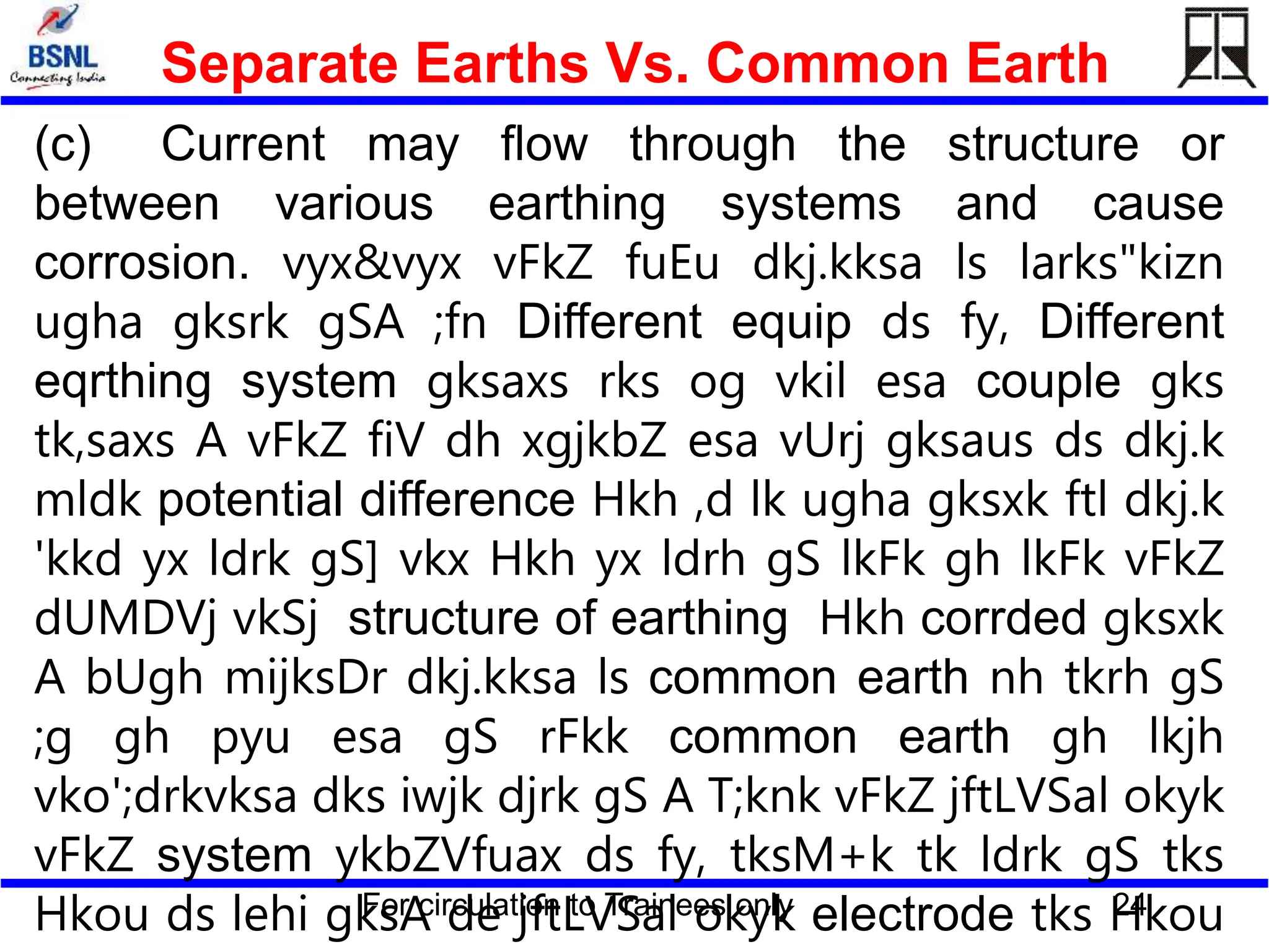Earthing system Of telecom equipment Chapter 1 | PPT