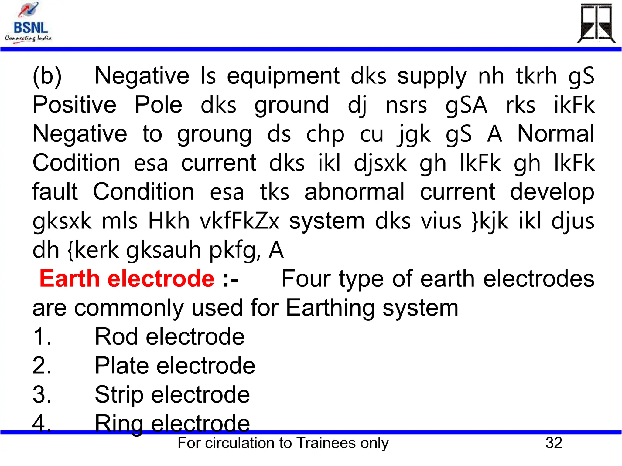 Earthing system Of telecom equipment Chapter 1 | PPT