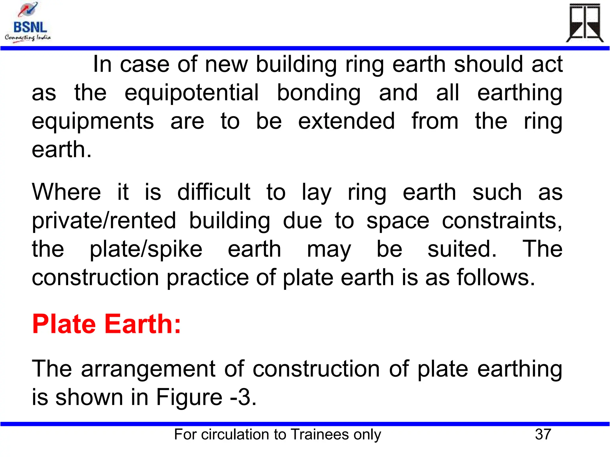 Earthing system Of telecom equipment Chapter 1 | PPT