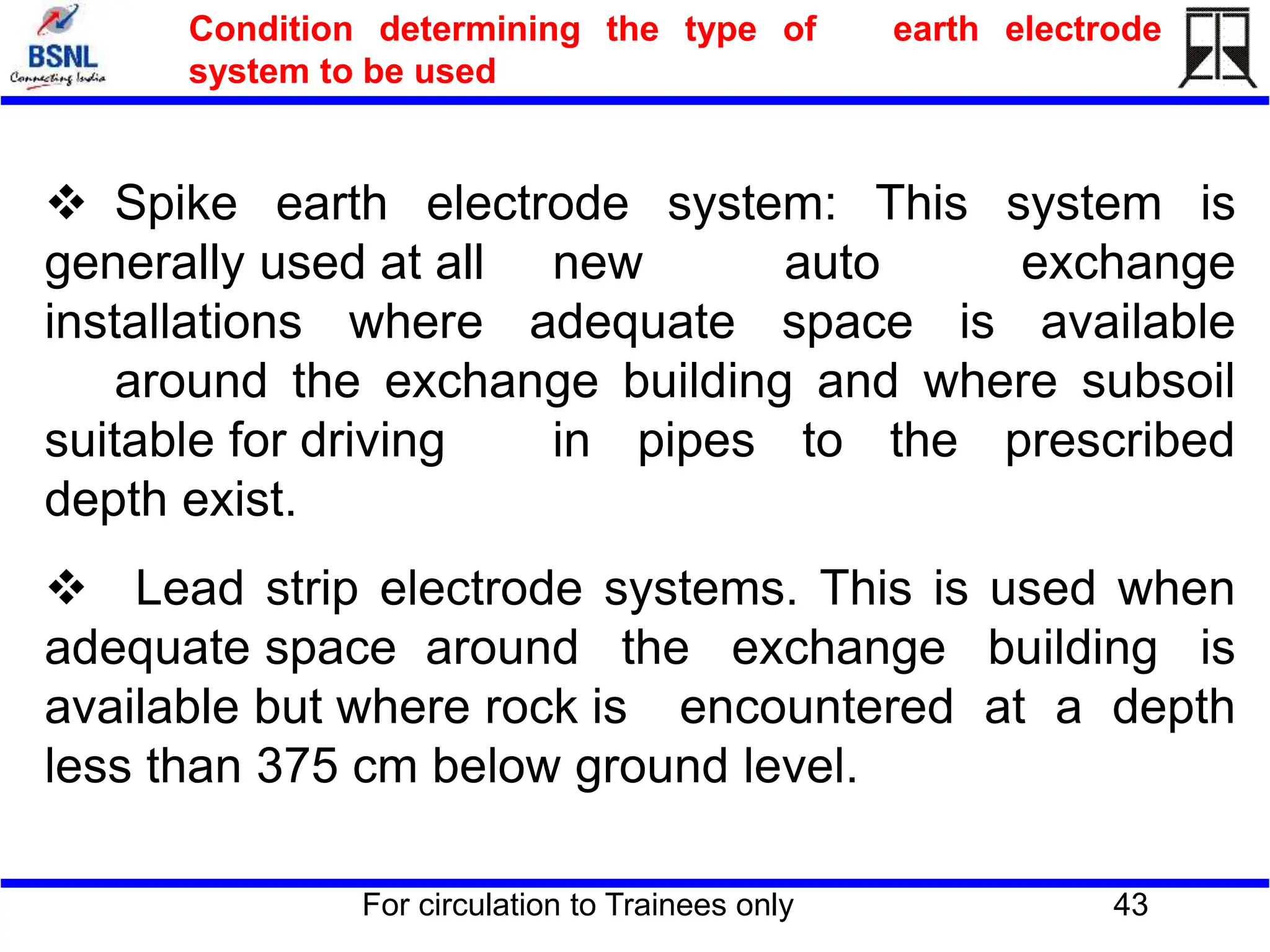 Earthing system Of telecom equipment Chapter 1 | PPT