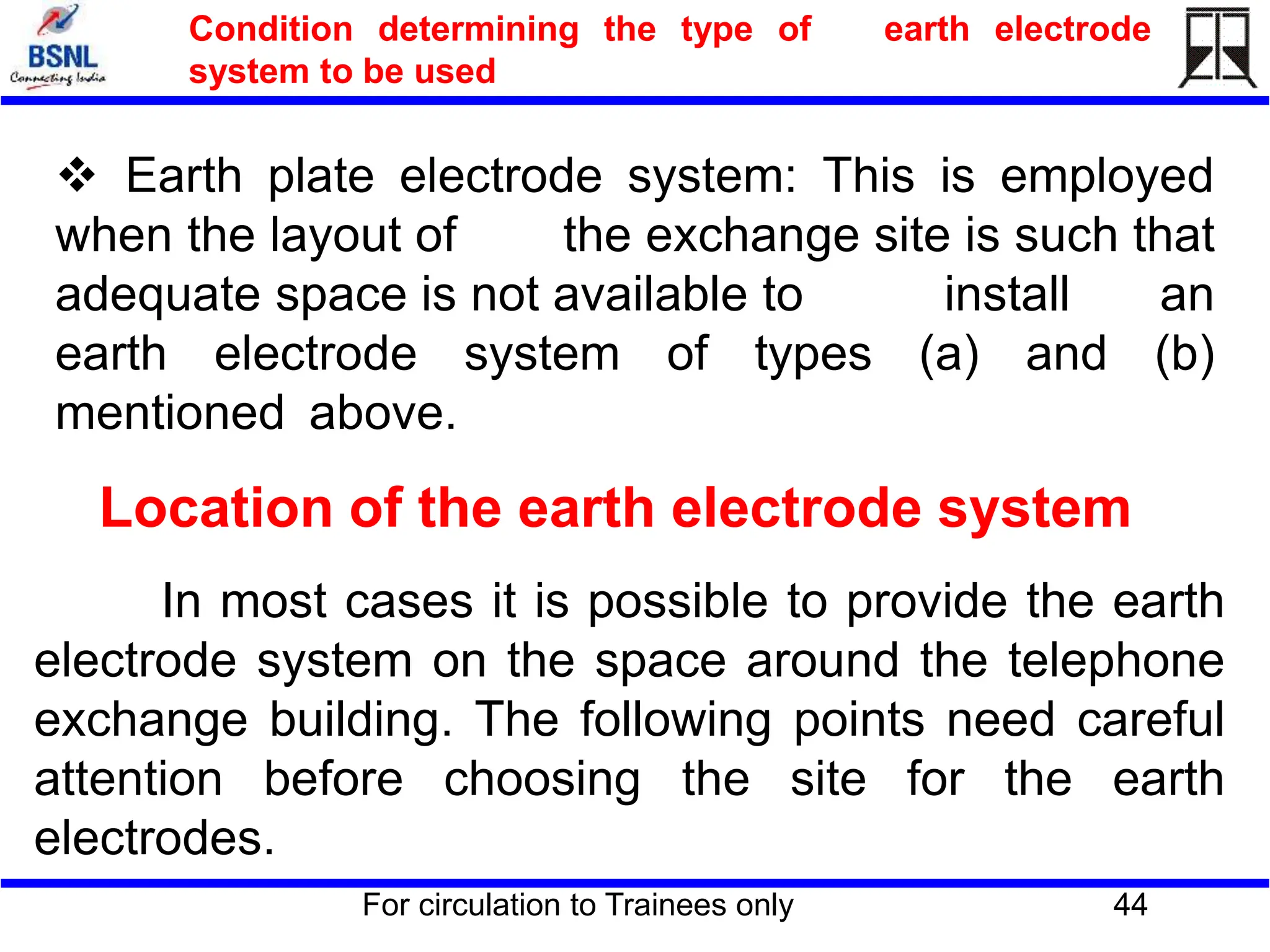Earthing system Of telecom equipment Chapter 1 | PPT