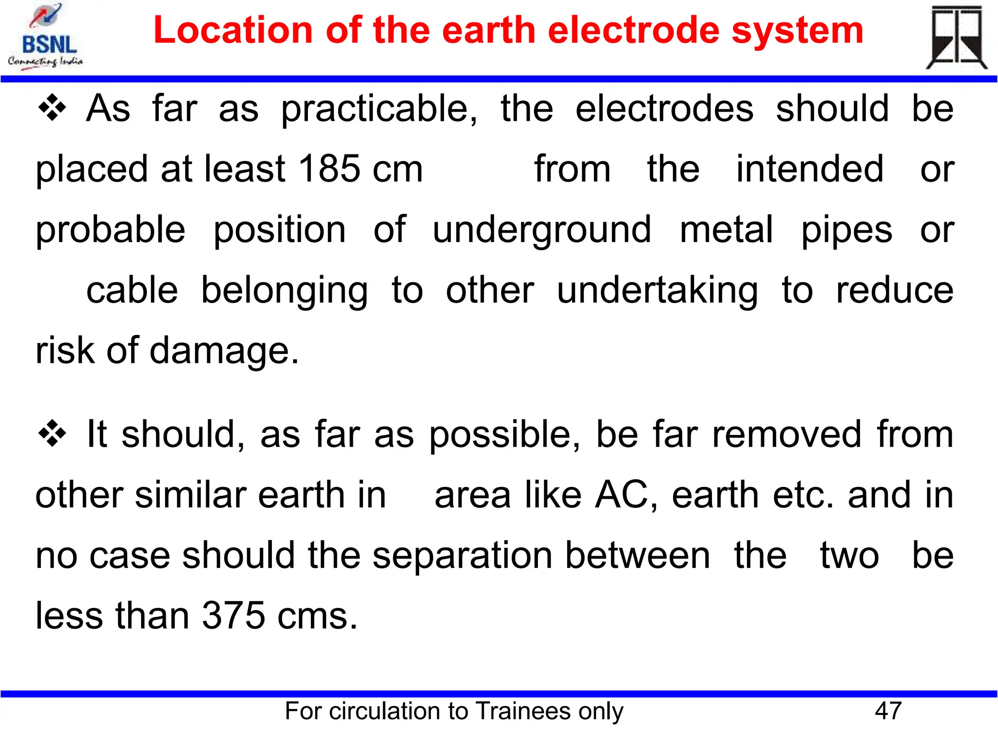 Earthing system Of telecom equipment Chapter 1 | PPT