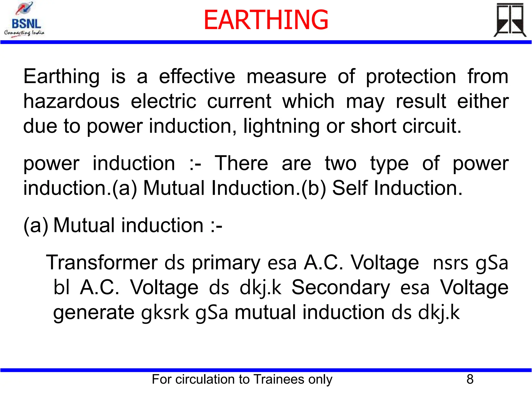 Earthing system Of telecom equipment Chapter 1 | PPT