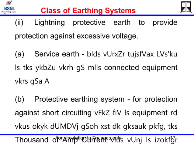 Earthing system Of telecom equipment Chapter 1 | PPT | Geology | Science