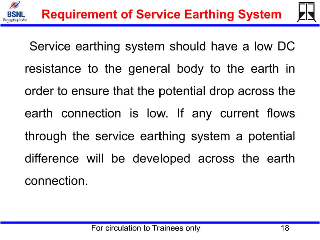 Earthing system Of telecom equipment Chapter 1 | PPT | Geology | Science
