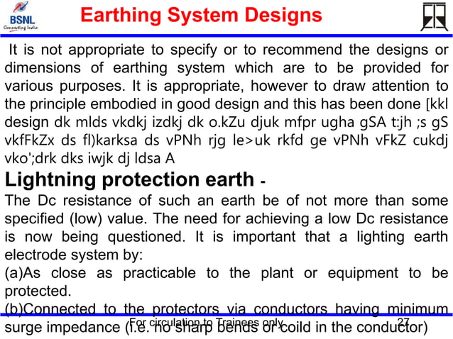 Earthing system Of telecom equipment Chapter 1 | PPT | Geology | Science