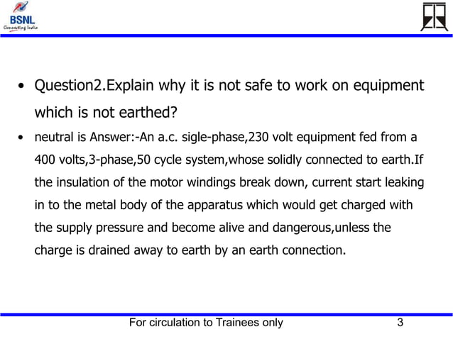 Earthing system Of telecom equipment Chapter 1 | PPT | Geology | Science