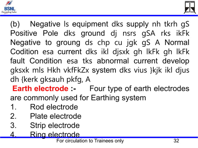Earthing system Of telecom equipment Chapter 1 | PPT | Geology | Science