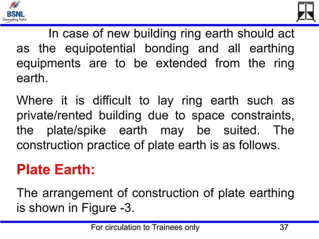 Earthing system Of telecom equipment Chapter 1 | PPT | Geology | Science
