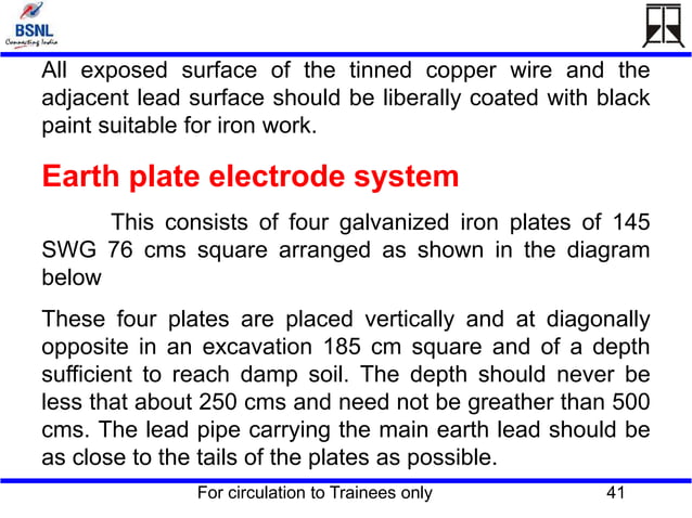Earthing system Of telecom equipment Chapter 1 | PPT | Geology | Science