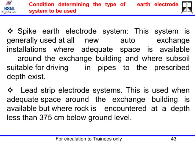 Earthing system Of telecom equipment Chapter 1 | PPT | Geology | Science
