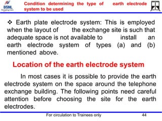 Earthing system Of telecom equipment Chapter 1 | PPT