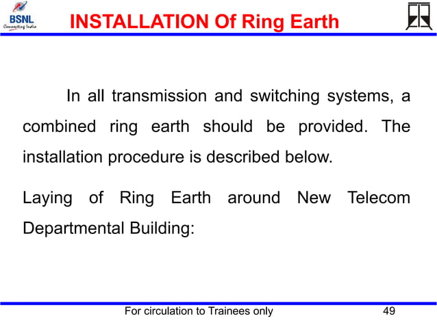 Earthing system Of telecom equipment Chapter 1 | PPT | Geology | Science